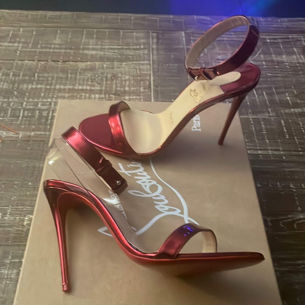 Christian Louboutin Red Patent “Jonatina” 100 High He… - Gem